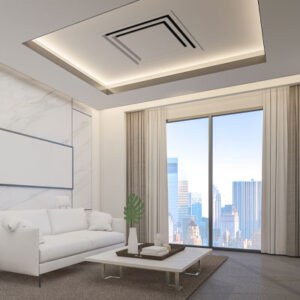 S200 – 2 Slot Square Diffuser